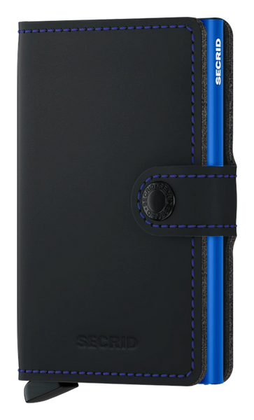 Secrid Matte Wallet - Black & Blue. – Shoe Suite